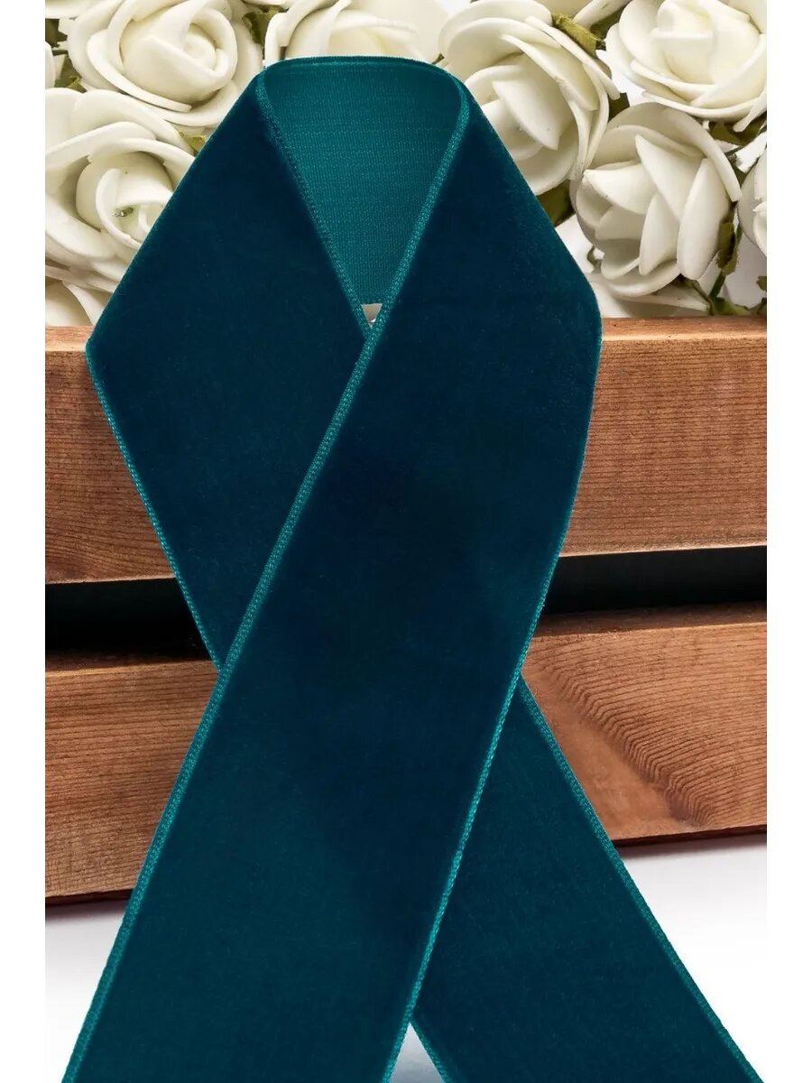 Бархатная лента Premium 3,8см (3м)