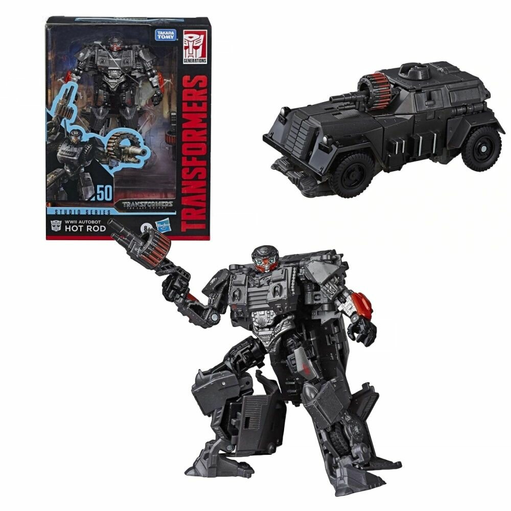 Трансформеры Hasbro Игрушка Studio Series Deluxe Transformers SS50 Wwii Autobot Hot Rod 4.5 дюйма (11.5 см) E7196