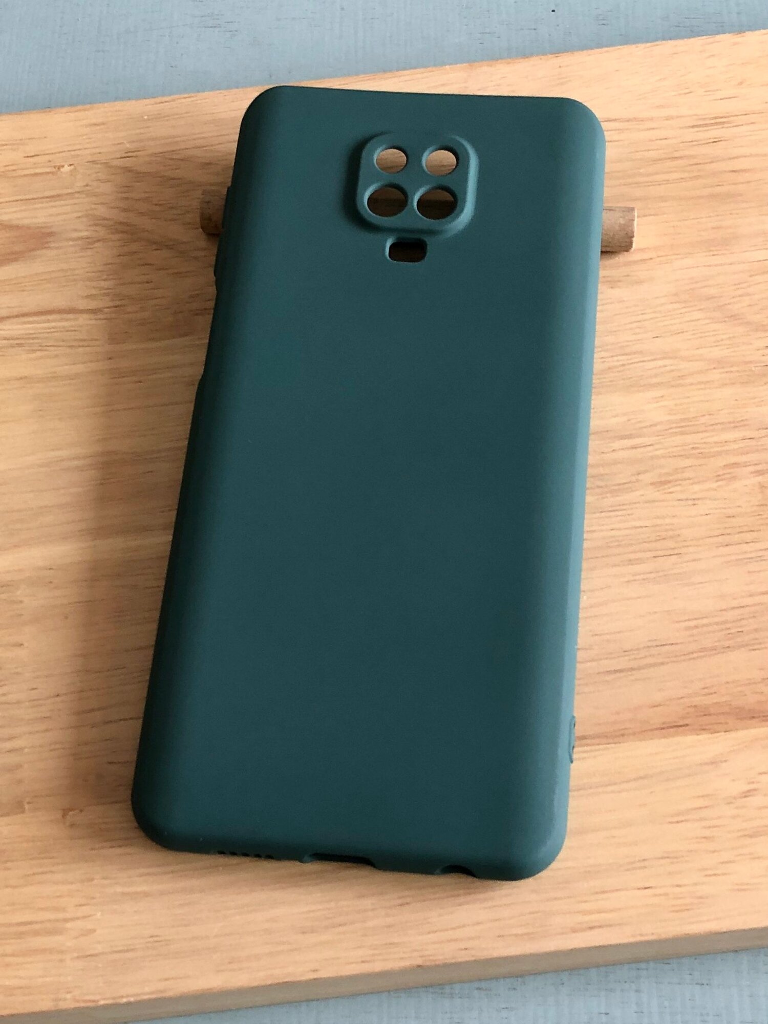 Чехол для Redmi Note 9 Pro/ Редми Нот 9 Про /Redmi Note 9S / Редми Ноут 9С, плотный, матовый, приятный на ощупь, зеленый