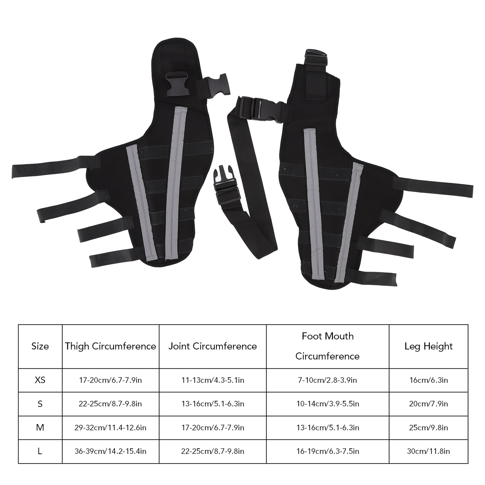 Брейс на заднюю лапу собаки, светоотражающий обезболивающий, стабильный, двойной, поддержка задней лапы, защита от вывиха колена S