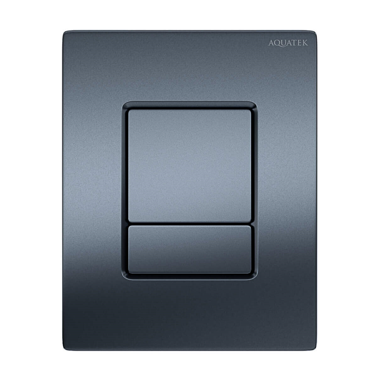 Панель смыва Aquatek 025С-1Q для INSP-0000002 Pneumo N, клавиши квадрат, оружейная сталь матовая PNN-0000004