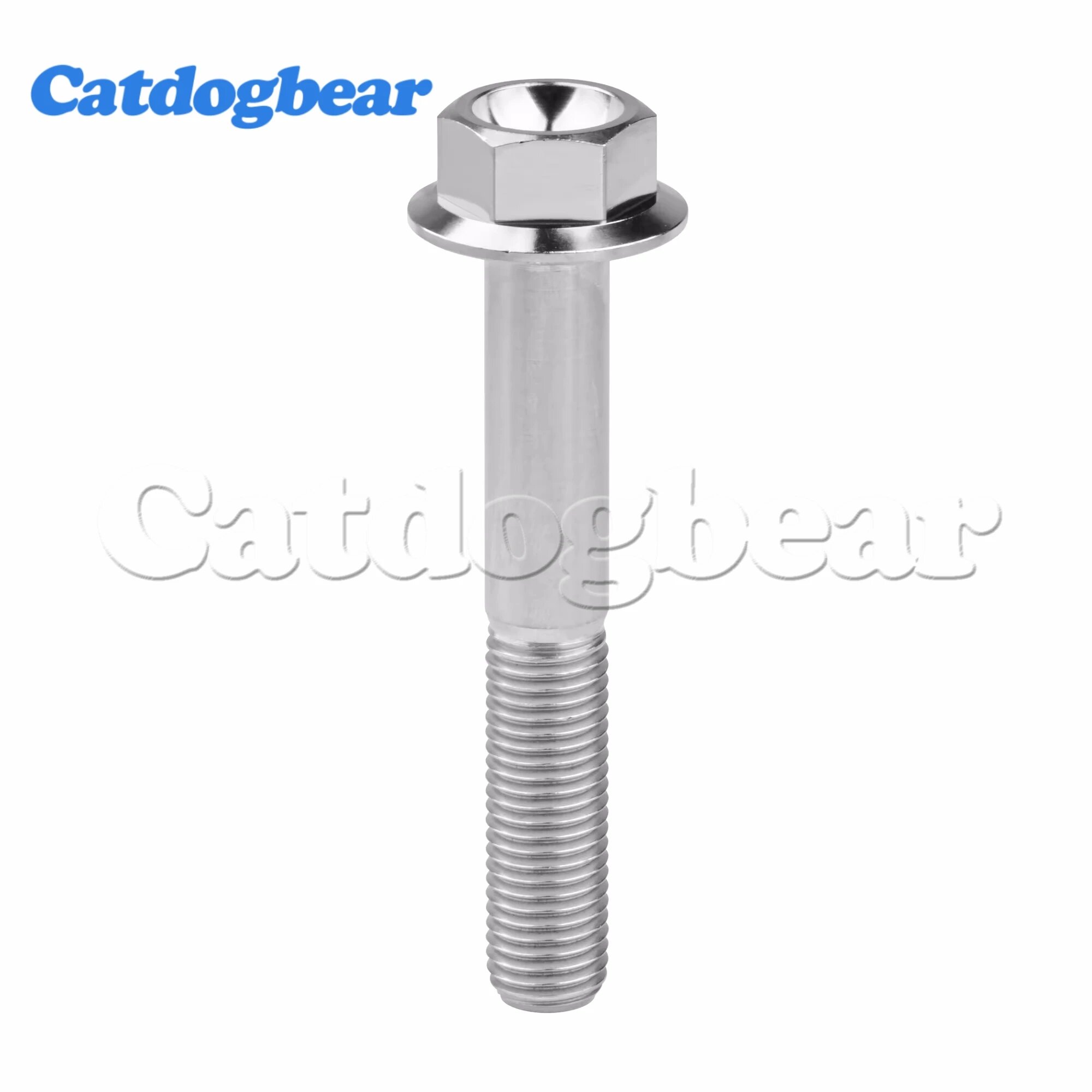 Catdogbear титановый фланцевый болт M10 х 1,25 мм Titanium, 20mm