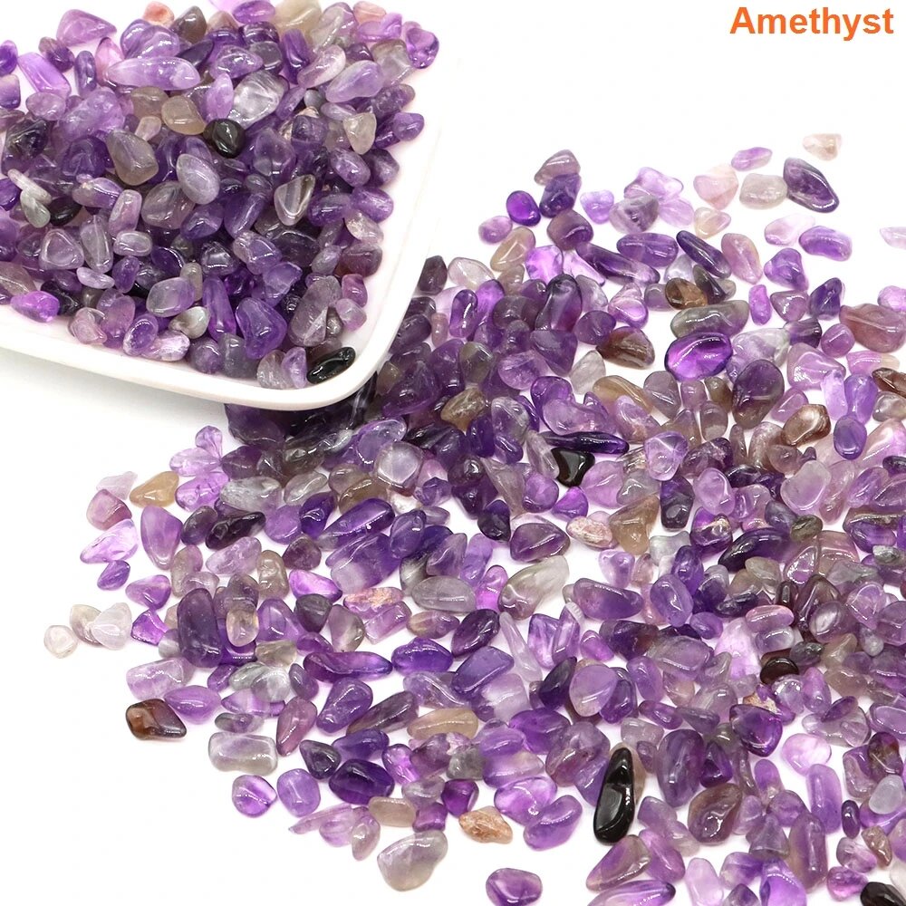 Кристаллы гравия 20г/50г/100г Фиолетовый, 100g, Amethyst
