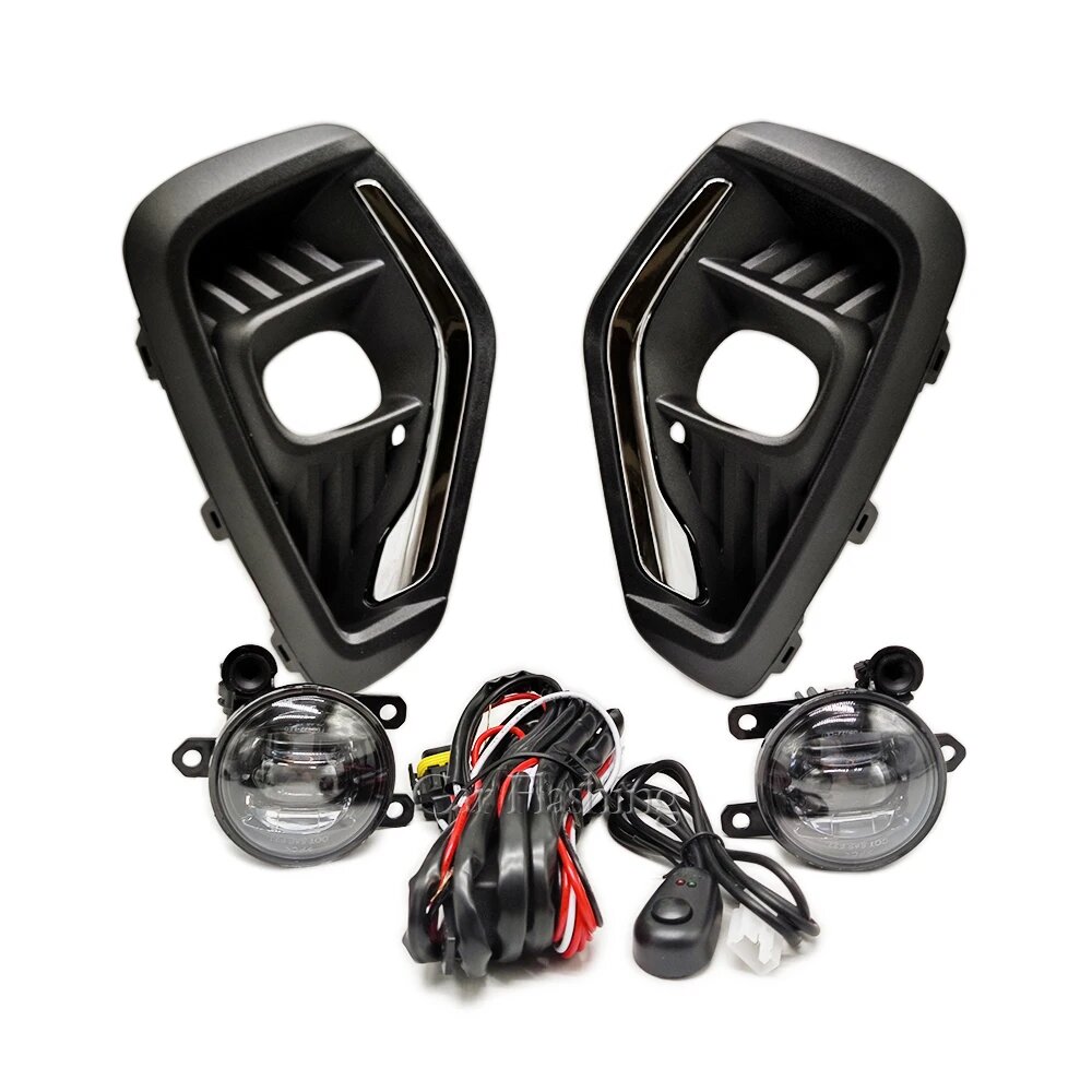 Автомобильная фара переднего бампера, противотуманные фары в сборе, противотуманная фара, крышка для Ford Escape 2023 2024, жгут проводов, крышка радиатора