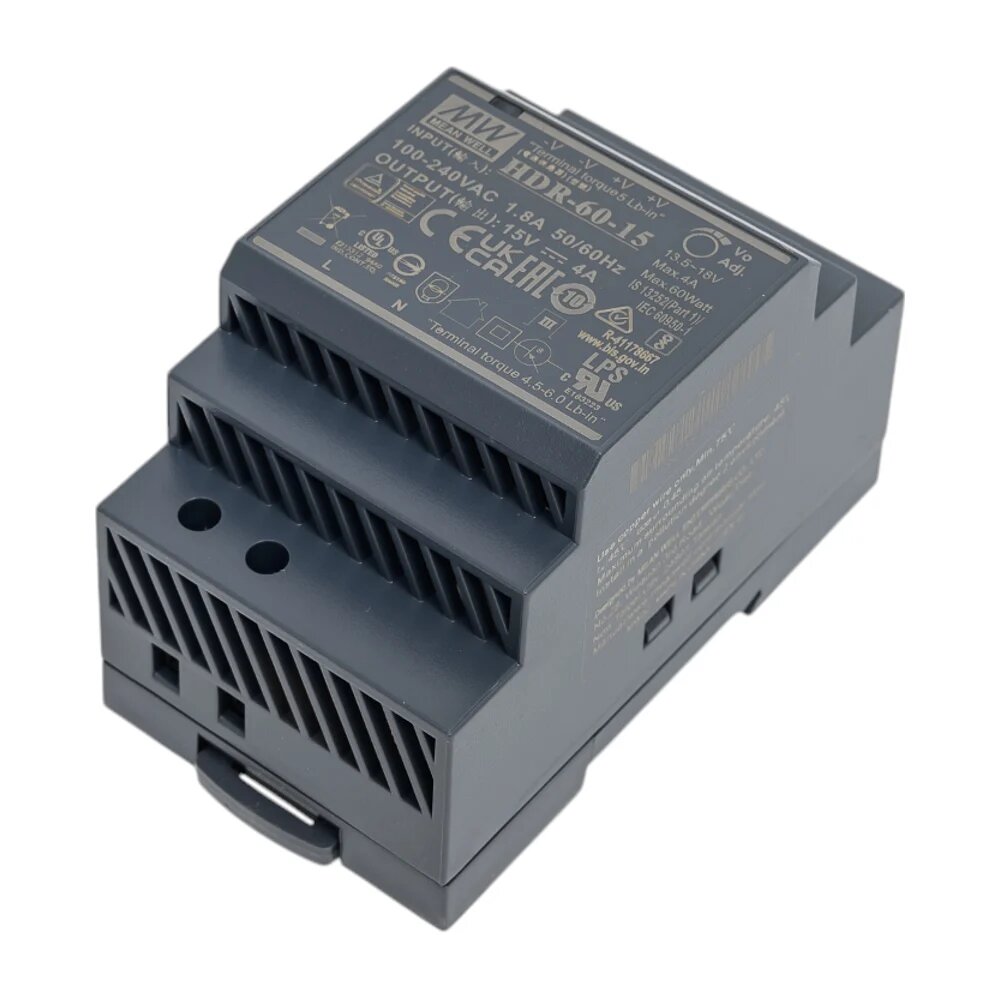 Источник питания Mean Well AC/DC HDR-60-15 60Вт Т02601702