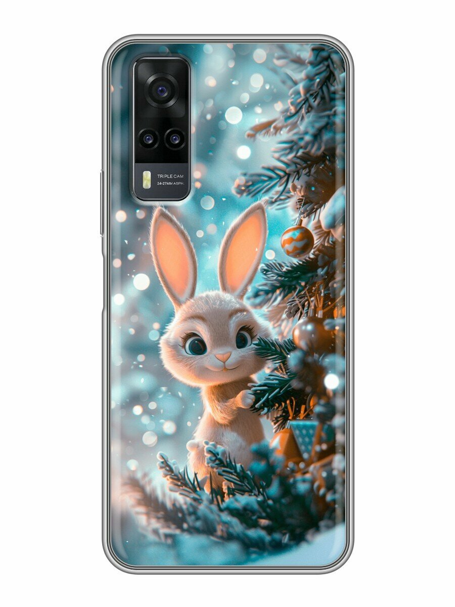 Чехол для Vivo Y31, Vivo Y53S с принтом Милый кролик (Виво У31, Виво У53S)