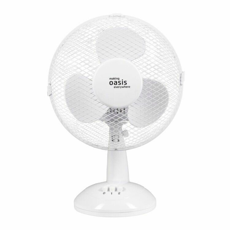 Вентилятор настольный 25Вт D12см серый (2 шт в уп.) Oasis