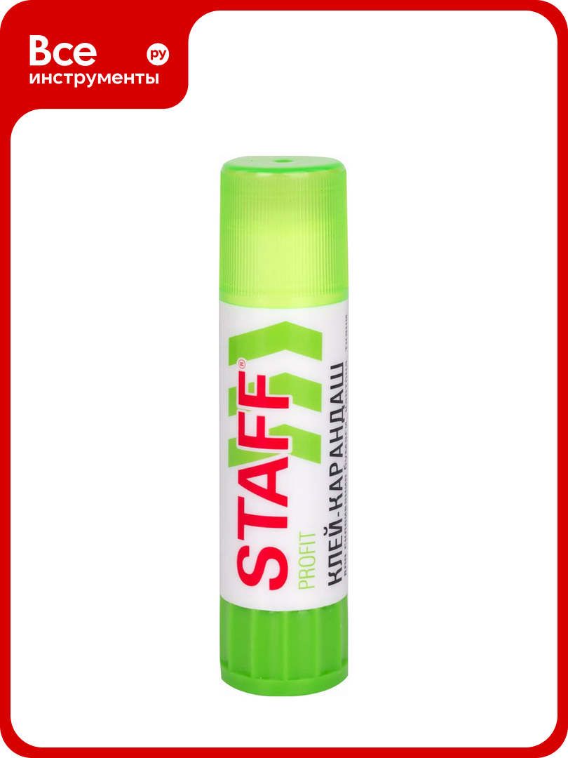 Клей-карандаш STAFF Profit усиленный, 15 г, PVP-основа 228661