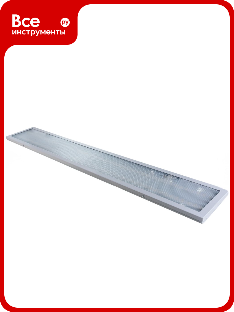 Светодиодный светильник ЭРА SPO-7-72-6K-P 4 1200x180x19 72Вт 5000Лм 6500К призма 4/156 Б0026957, для помещений с