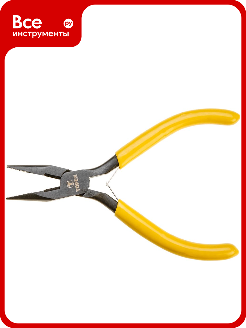 Удлиненные прецизионные плоскогубцы TOPEX 32D032, с типовыми плоскогубцами