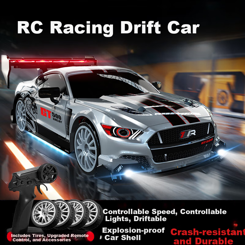 Tide Tiger Toys Remote Control Drift Car for Kids RC Racing Car Four-wheel Drive Remote Control Racing Car Professional Speed Racing Boys Gift Toy