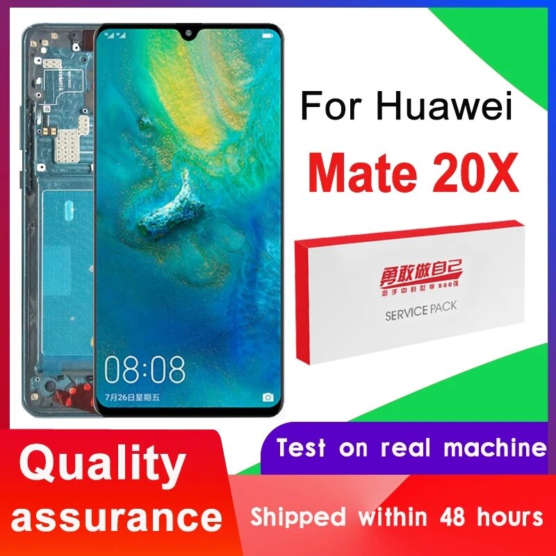 Оригинальный 7,2-дюймовый FHD 1080x2244 для Huawei Mate 20X OLED-дисплей, OLED No Frame 4G
