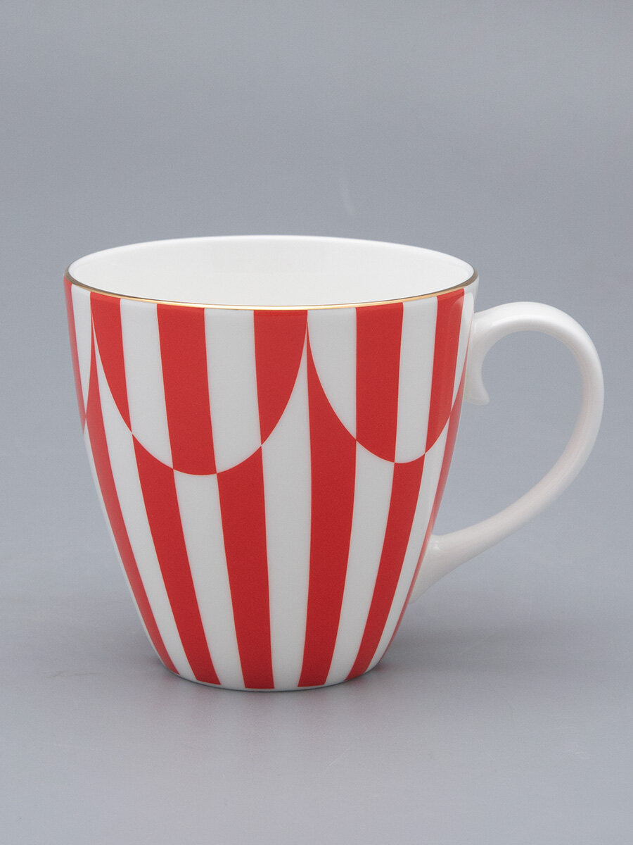 Бокал "Да и Нет", красный, форма Весна, Императорский фарфоровый завод, 450мл