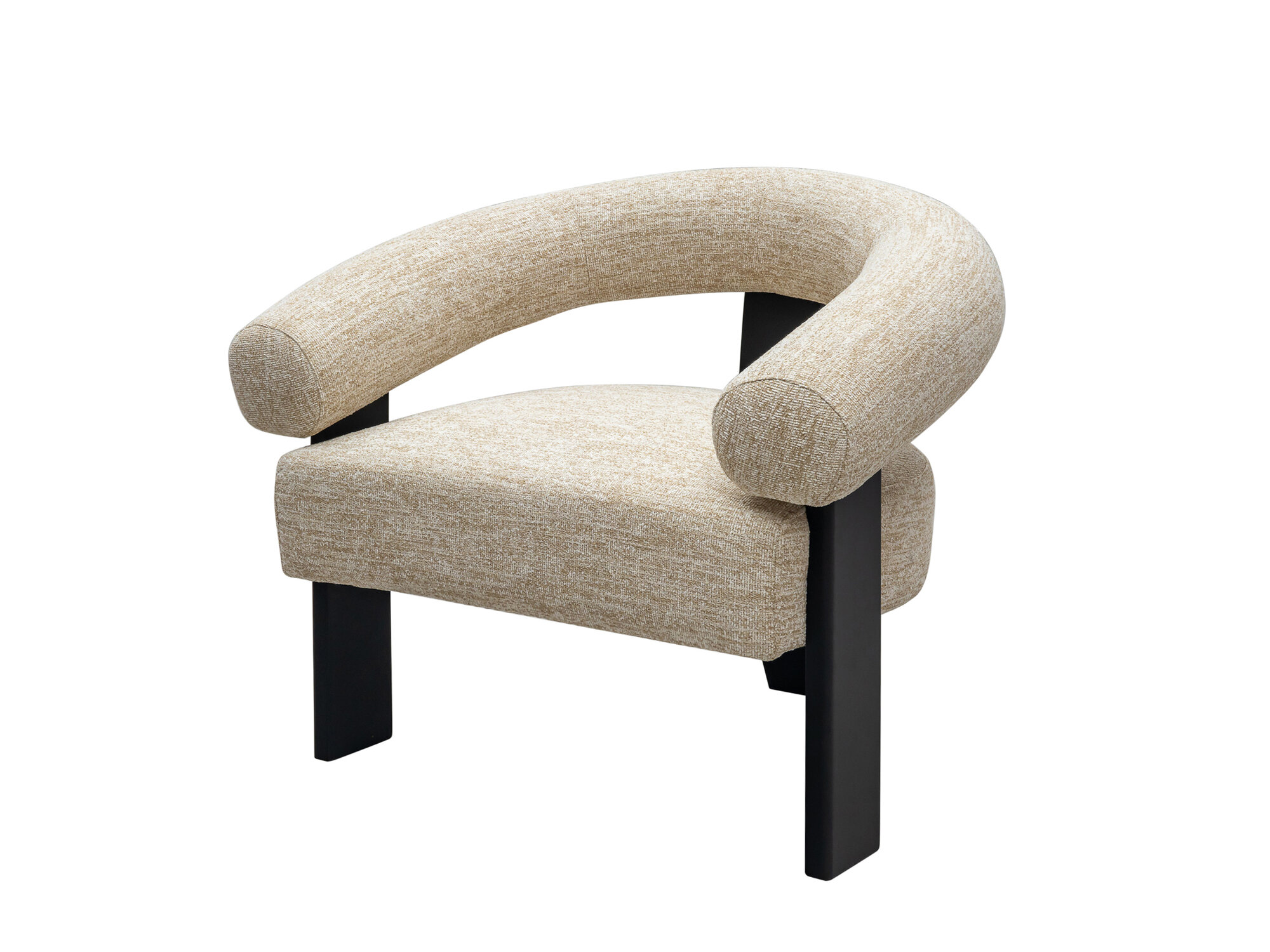 Кресло Rickel, Ножки - каучуковое дерево, Наполнитель - ППУ, Пружины, Каракас - березовая фанера, Обивка - ткань