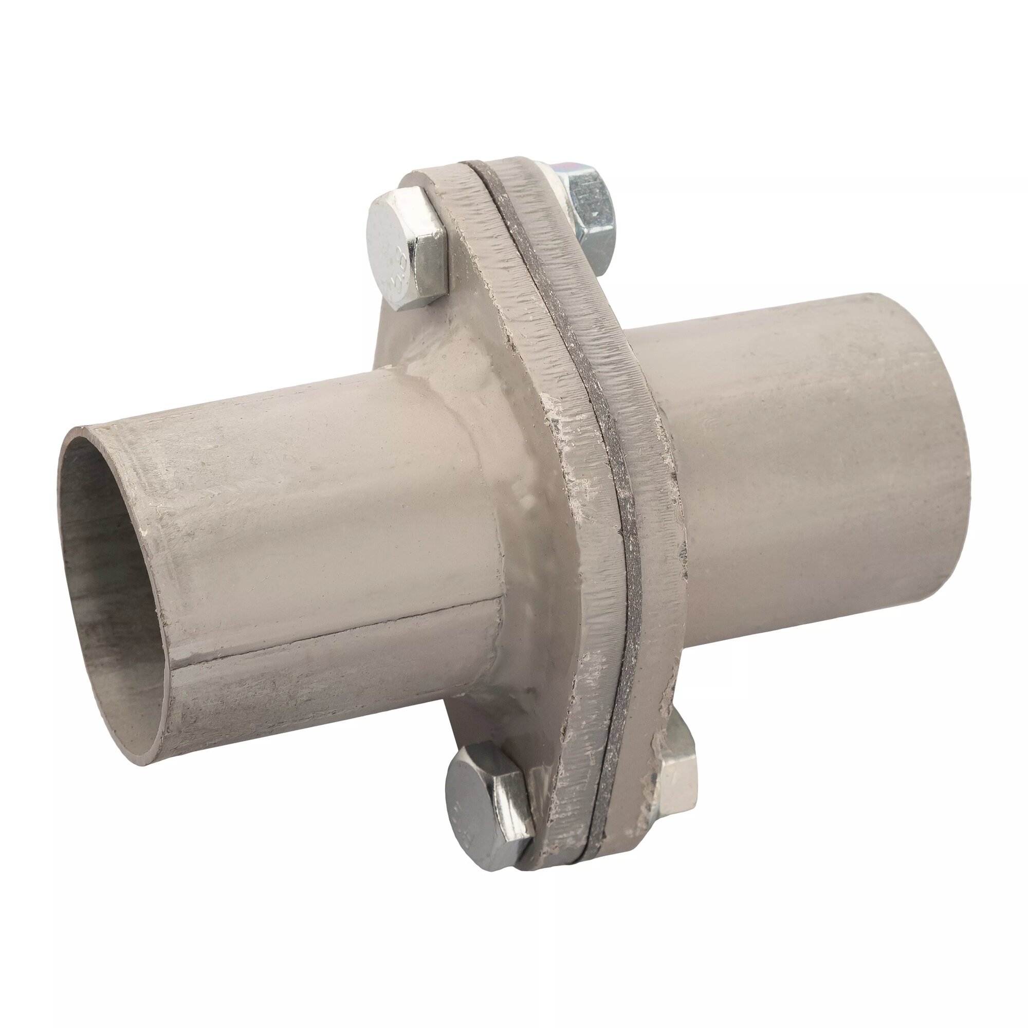 Фланец глушителя с прокл. d52/55 L-120мм, 2 болта алюм. (BOOMERANG)