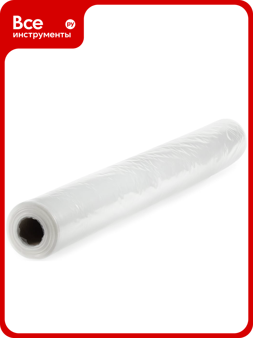 Пленка полиэтиленовая ЧЗМ 100 мкм Tplast, 3х100 4098, прозрачная стабилизированная пленка из первичного сырья