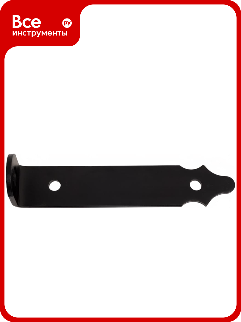 Проушина, Tech-Krep, воротная фигурная Tech-Krep 200x45x40 мм, черный, накл.