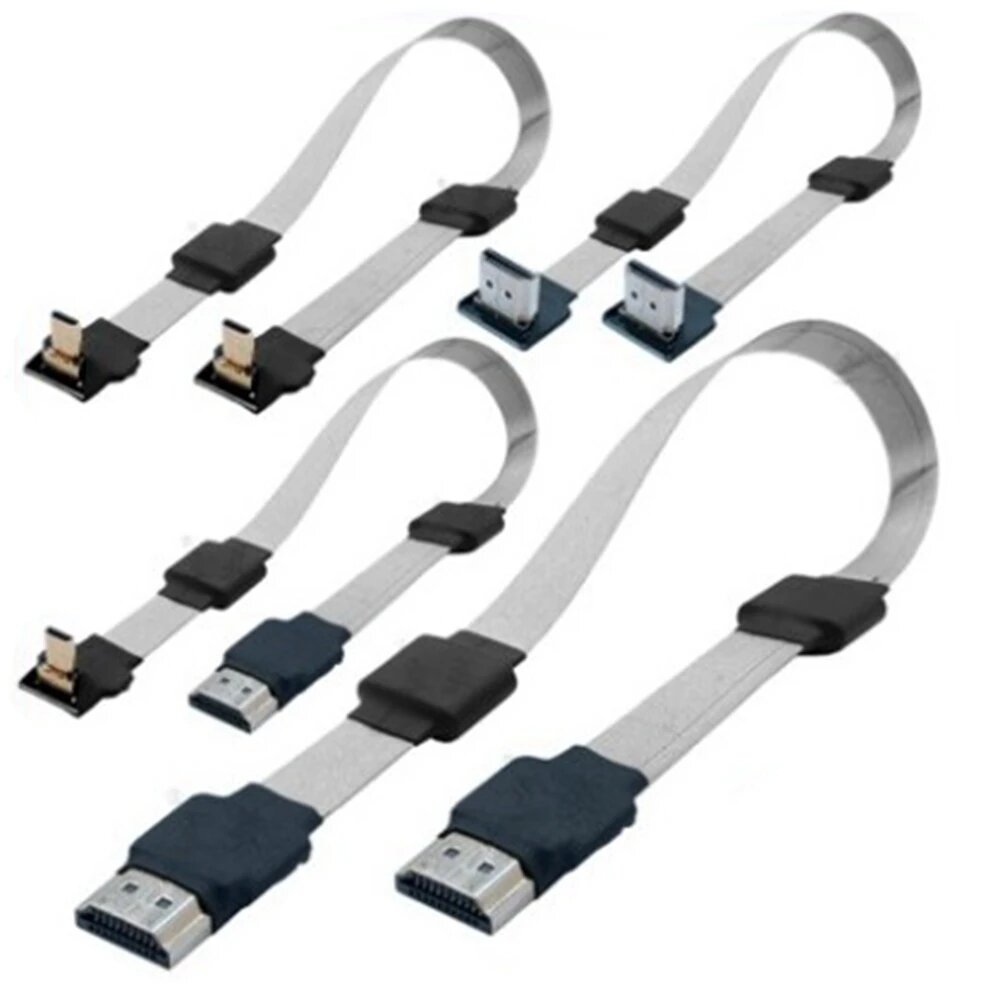 Кабель с защитой от помех, совместимый с HD, ссветильник кабель FPV HD, штекер к Мини/микро HDTV, гнездовой FPC, 10 см, 20 см, GH4, GoPro BMPCC, 50CM, A3-C1