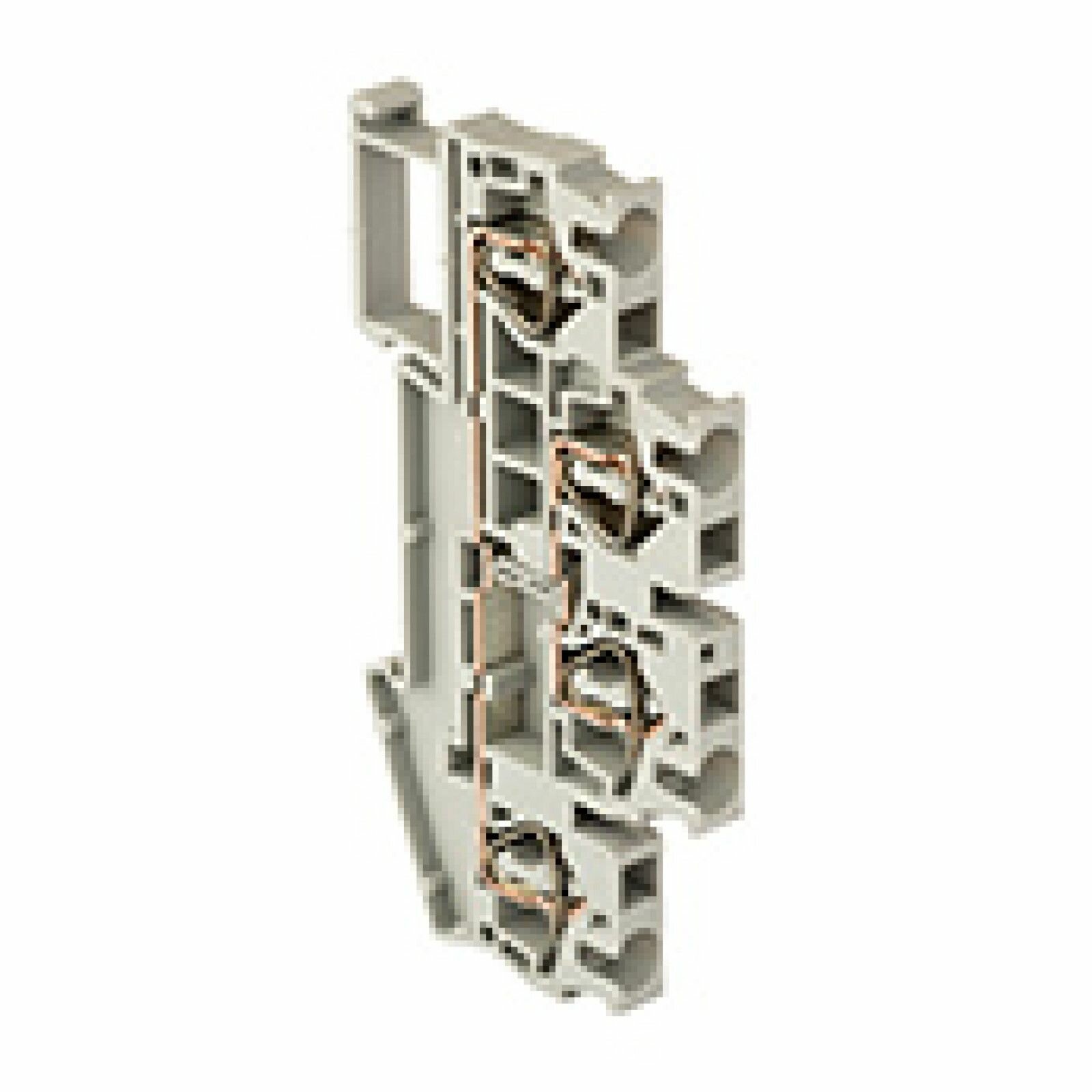 Колодка клеммная пружинная двойная JXB-ST-2.5 26А, серая, EKF PROxima - 37 штук