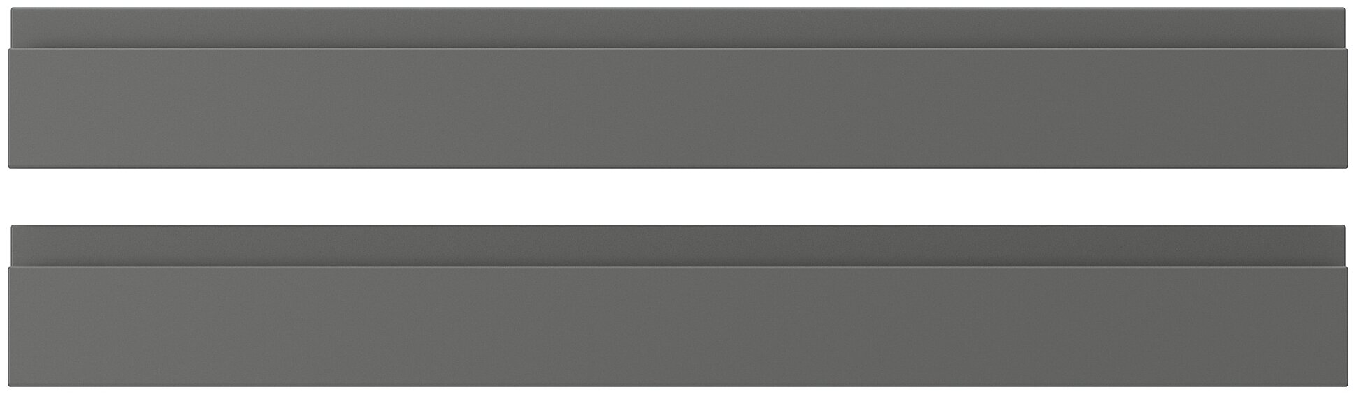 Икеа Набор воксторп 80x10 см, 2 шт, темно-серый