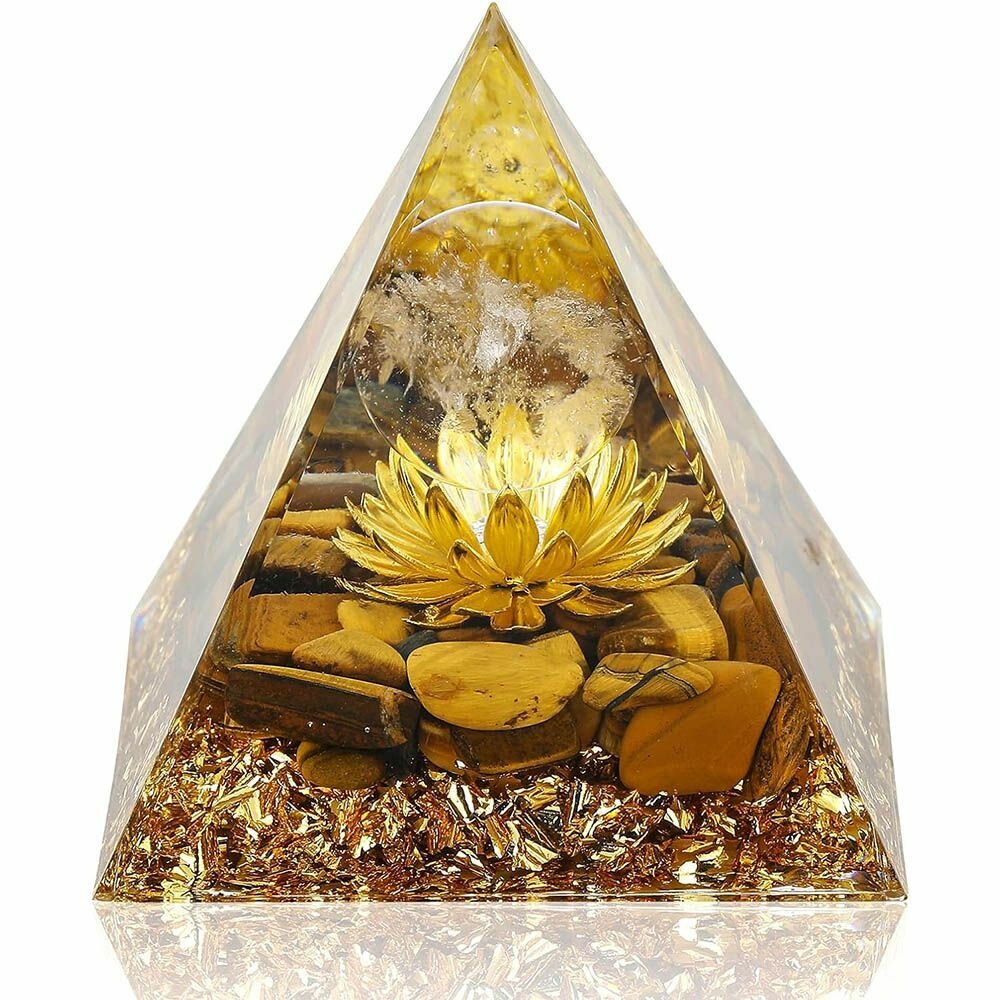 Хрустальная пирамида, генератор энергии, лечебный камень, привлекает богатство, удачу, домашний декор, счастливый хрустальный шар ручной работы