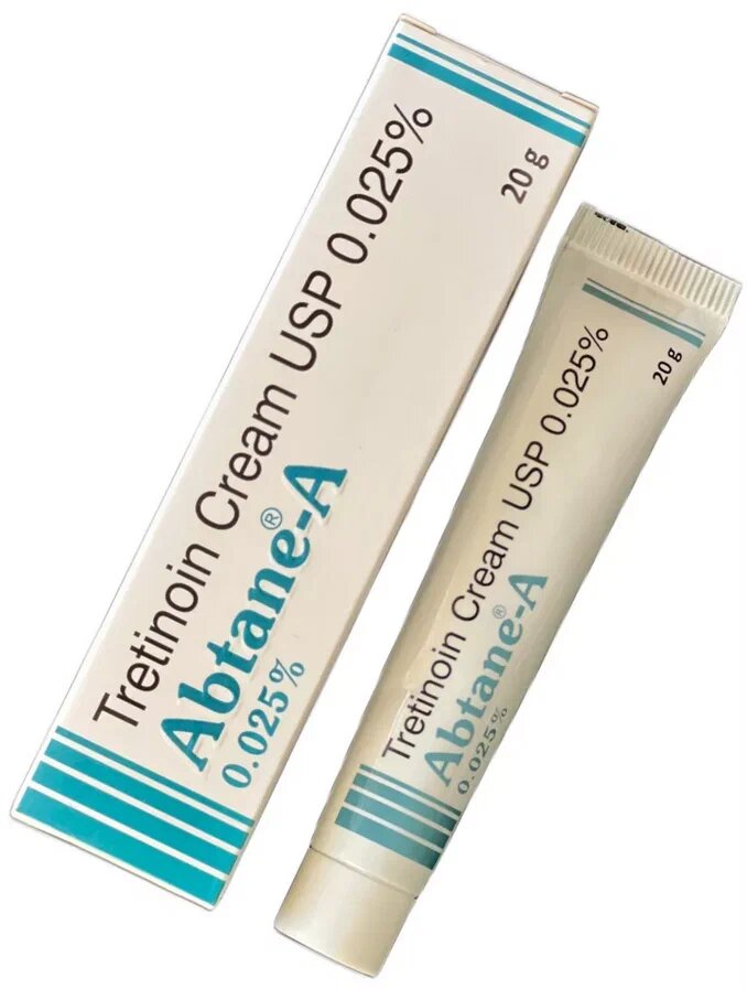 Крем Третиноин для лица, проблемной кожи Третиноин Ретино - А 0,025 % Tretinoin 0,025 % cream Abtane-A), 20 гр.