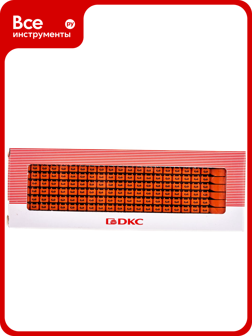Маркер для кабеля сечением 1,5-2,5 мм DKC символ 3 200шт MKF3S2