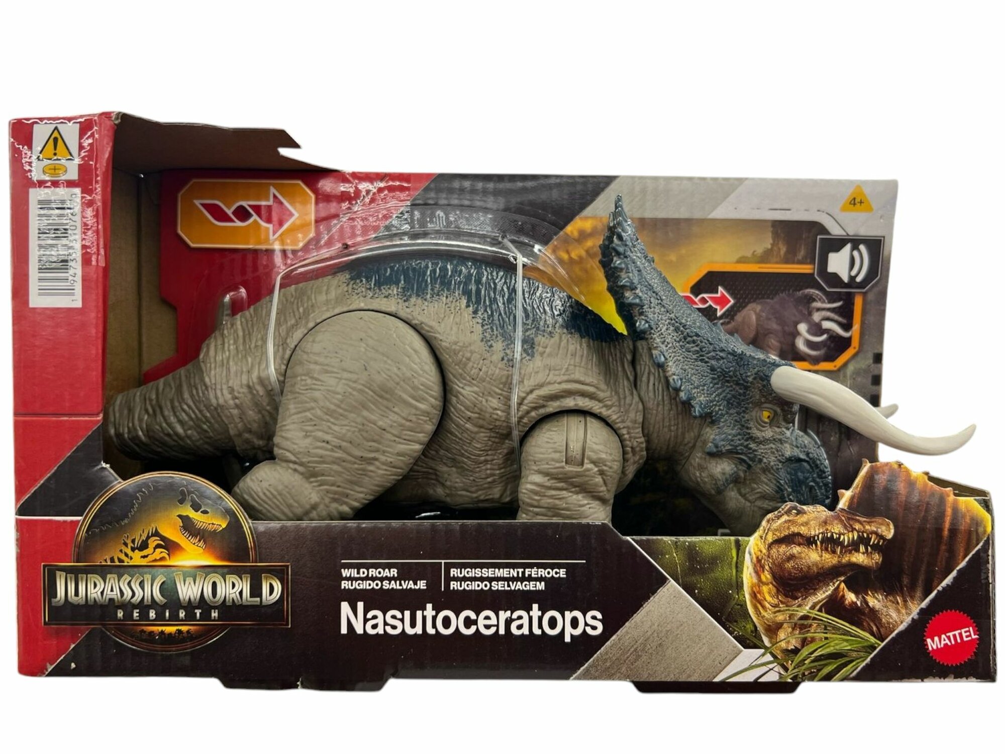 Фигурка динозавра Mattel Jurassic World Nasutoceratops JGC81 Насутоцератопс