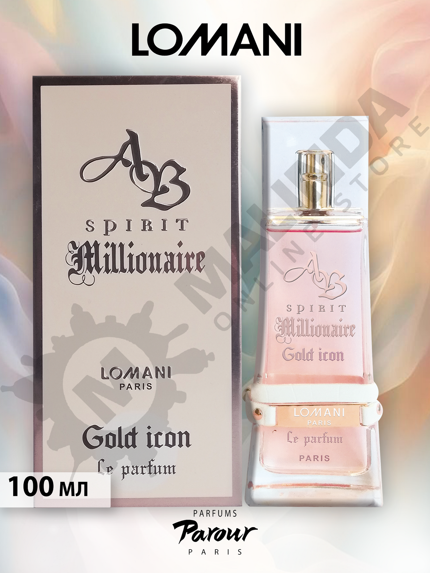 Парфюмерная вода женская LOMANI AB SPIRIT MILLIONAIRE Gold Icon 100 мл