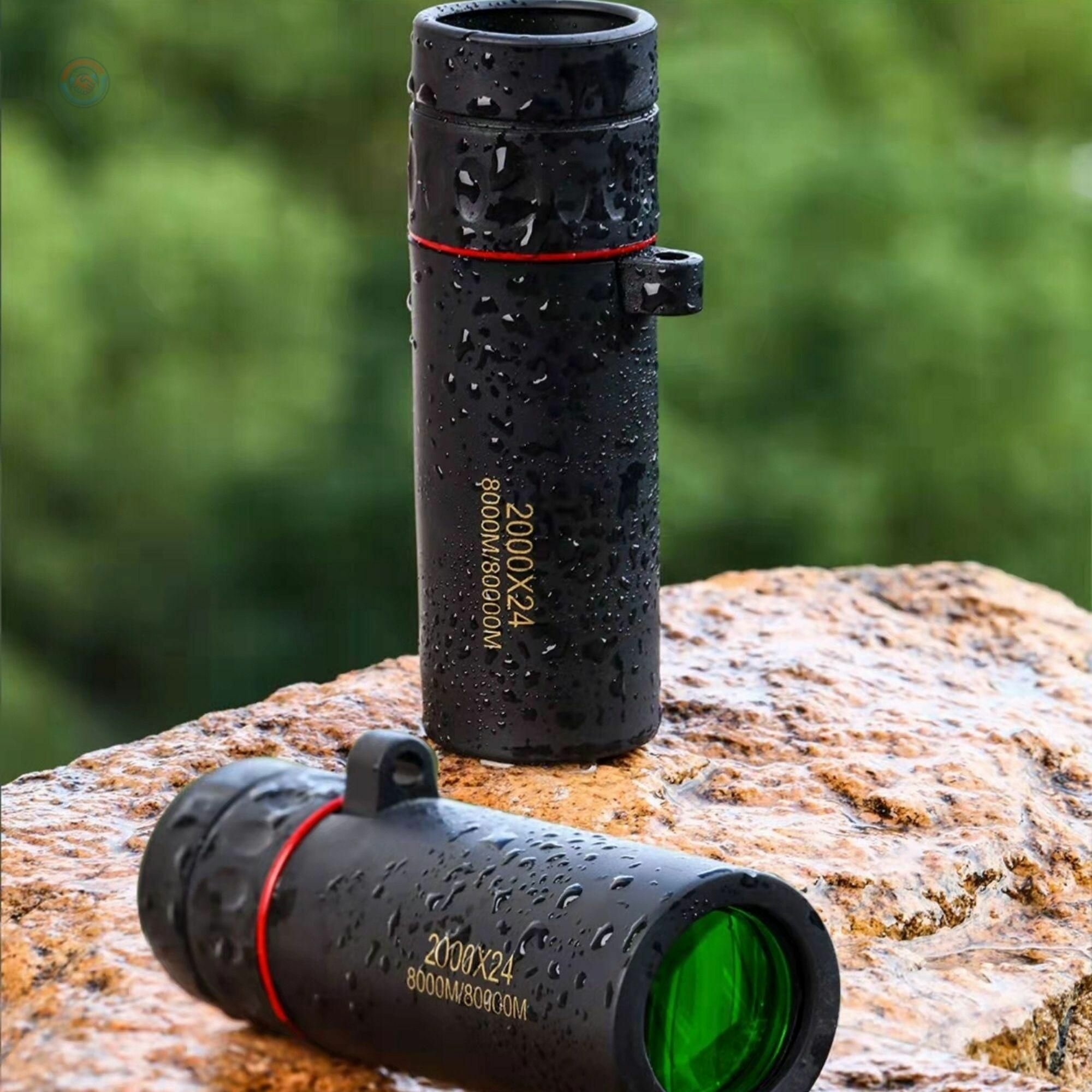 Мощный монокуляр 12x24 BAK4 Prism с креплением для смартфона компактный телескоп для путешествий, охоты и наблюдения