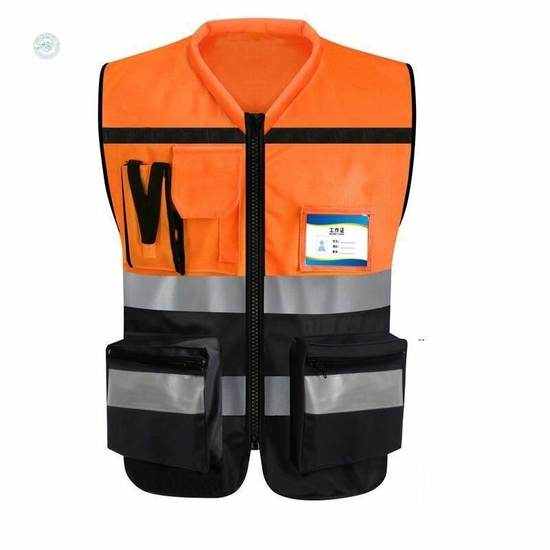 Светоотражающий жилет для безопасности на дороге и работе сигнальный жилет с прочными светоотражающими лентами
