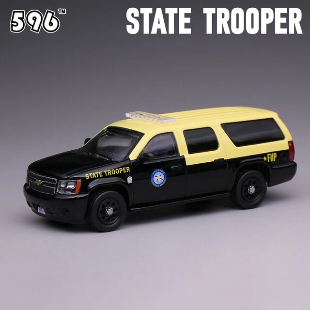 596 1/64 Suburban Florida STATE TROOPER литой автомобиль игрушечный транспорт модель автомобиля миниатюрная масштабная модель автомобиля для детей