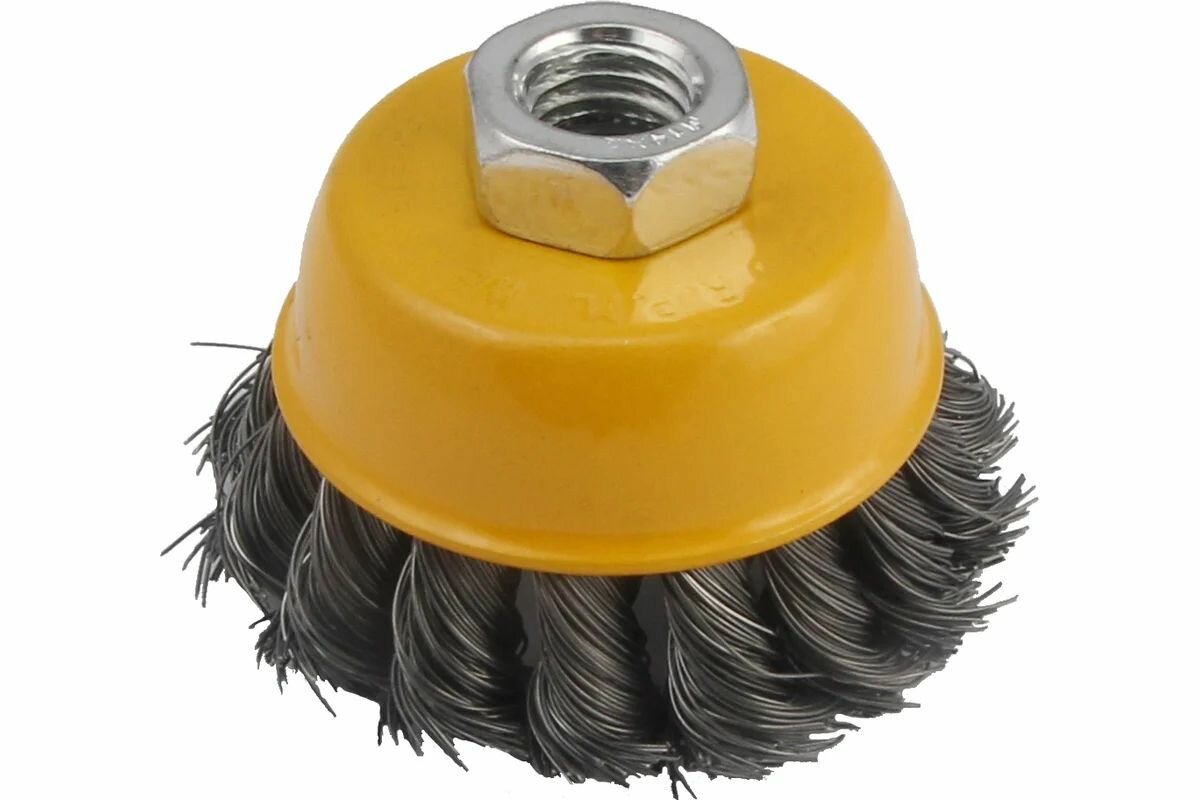 Щетка для УШМ Ultima, 125 мм, М14, "чашка", крученая проволока 0,8 мм 117019