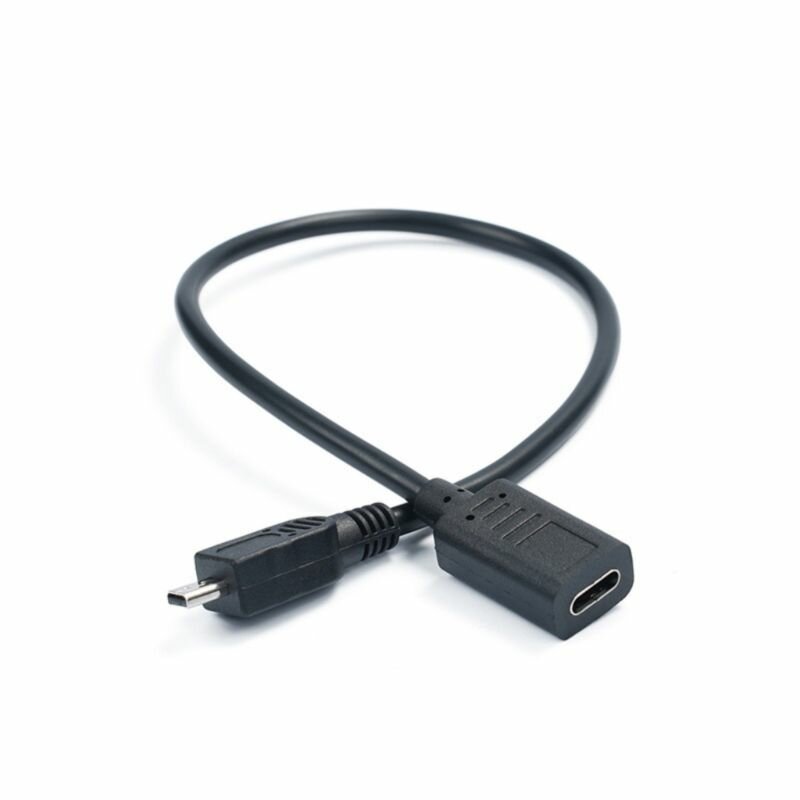 Кабель Mini USB 8Pin to C OTG для видеокамер и цифровых устройств
