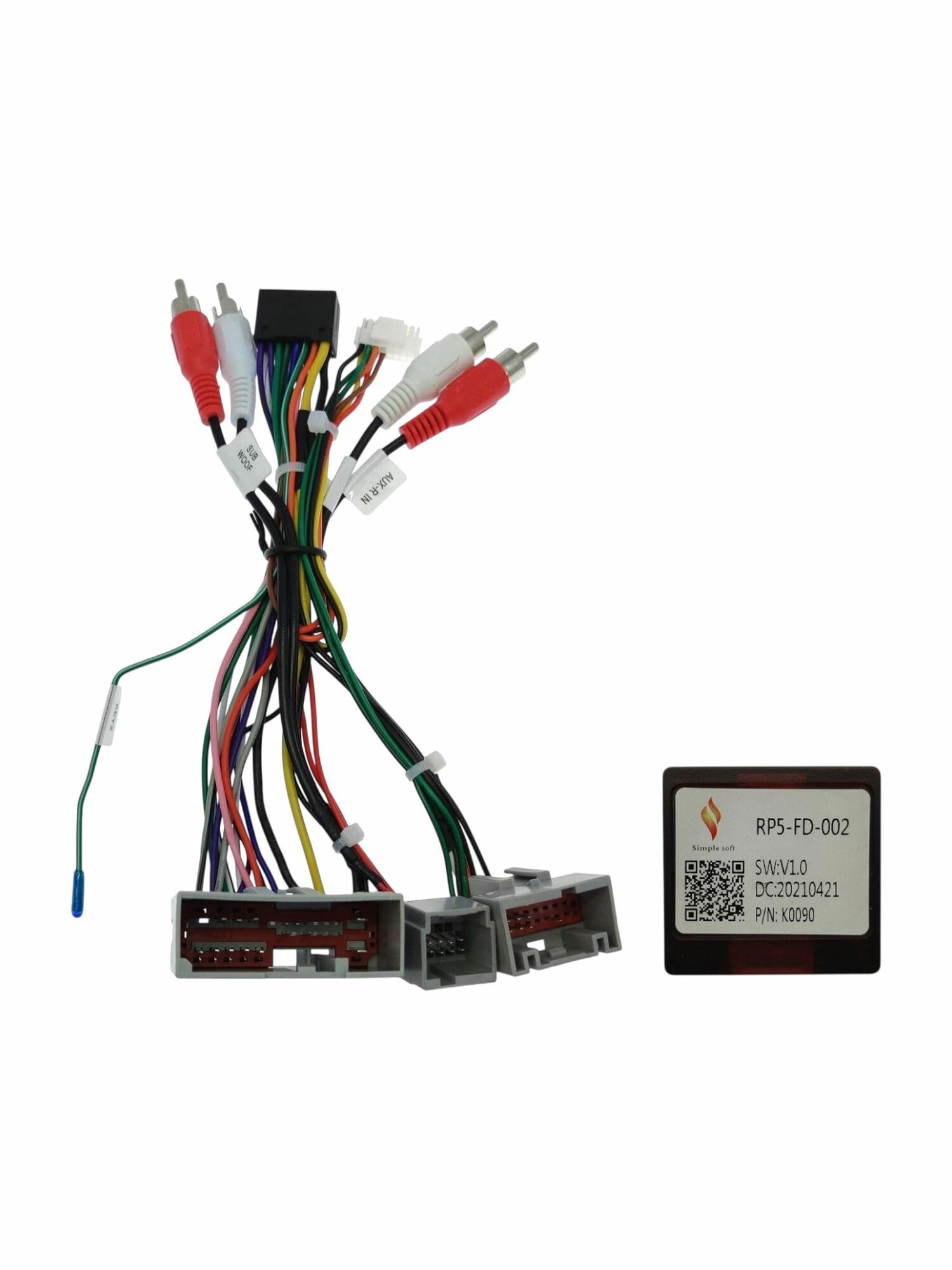 Разъем питания 16 pin для Android магнитол в Ford 2007-2014 (Simple Soft / XP)