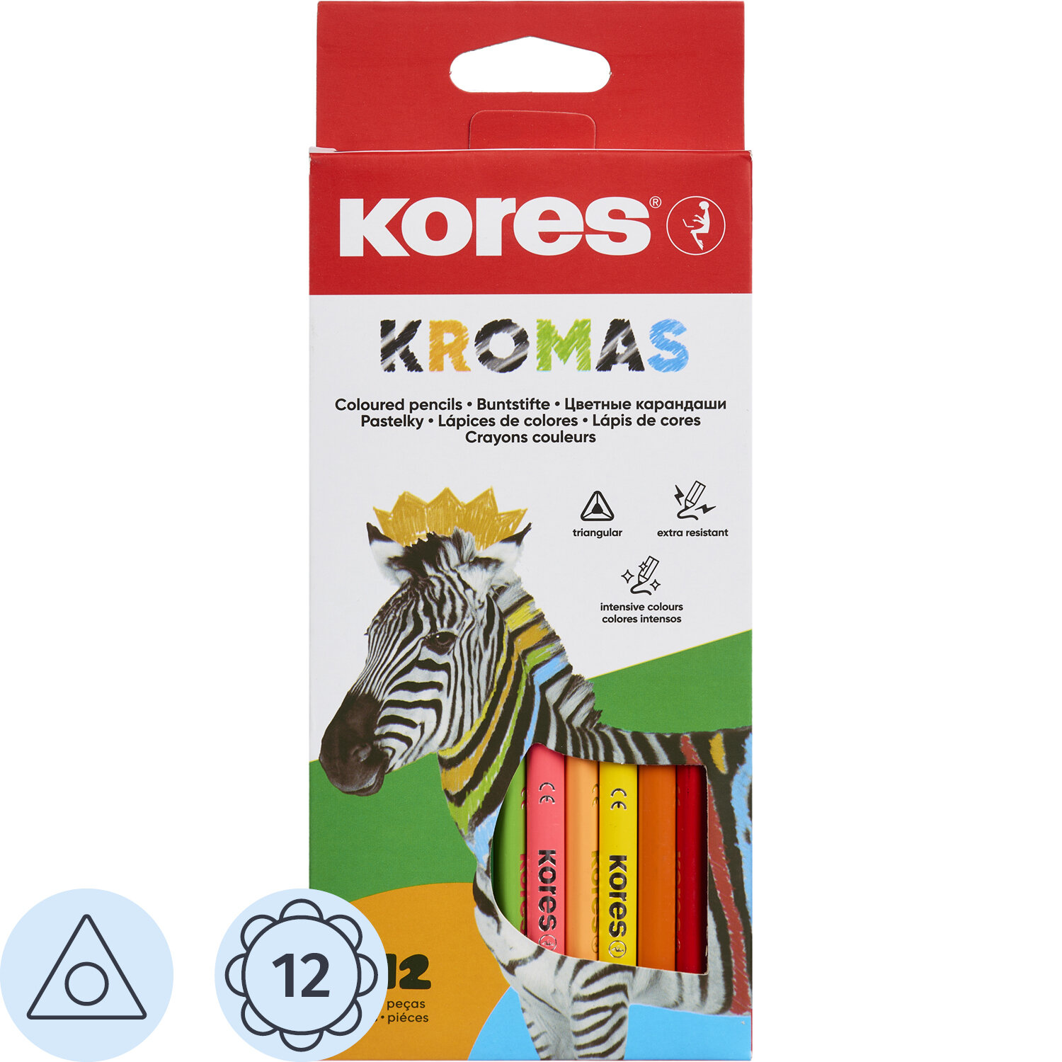 Карандаши цветные Kores 12 шт.