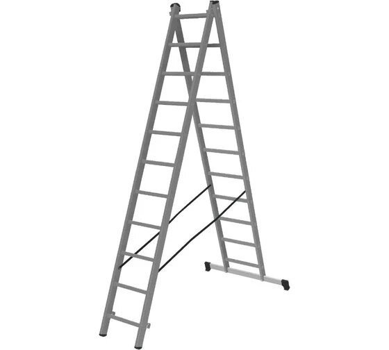 Двухсекционная лестница 11 ступеней Gigant L-02 2х11