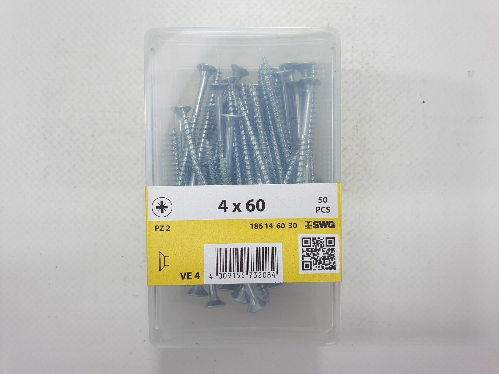 Шуруп по дереву DIN 7997 4x60 PZ (50 pcs) SWG, Германия