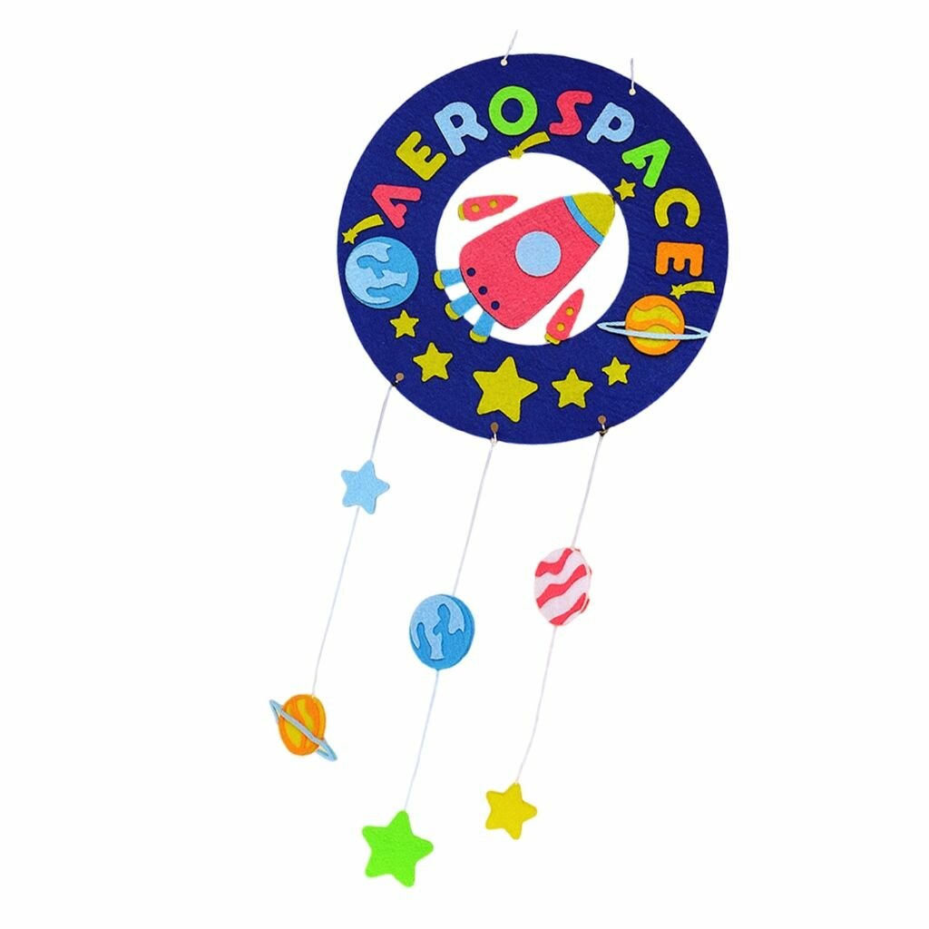 Красочные наборы для творчества из фетра для развития художественных навыков детей, - Космос