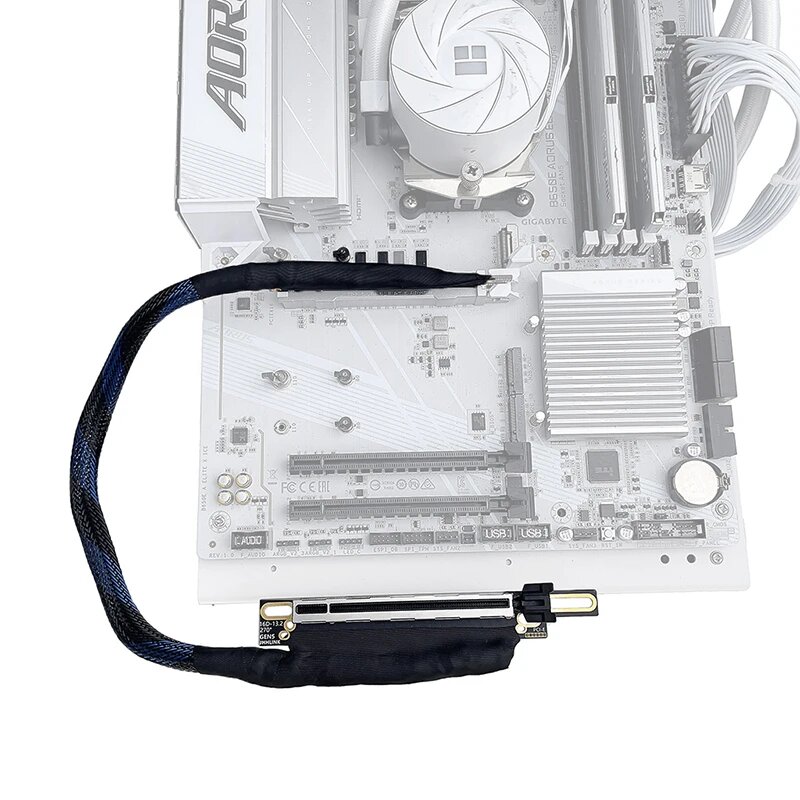 Удлинитель PCIe 5.0 X16, 50cm, 270D Dual Left