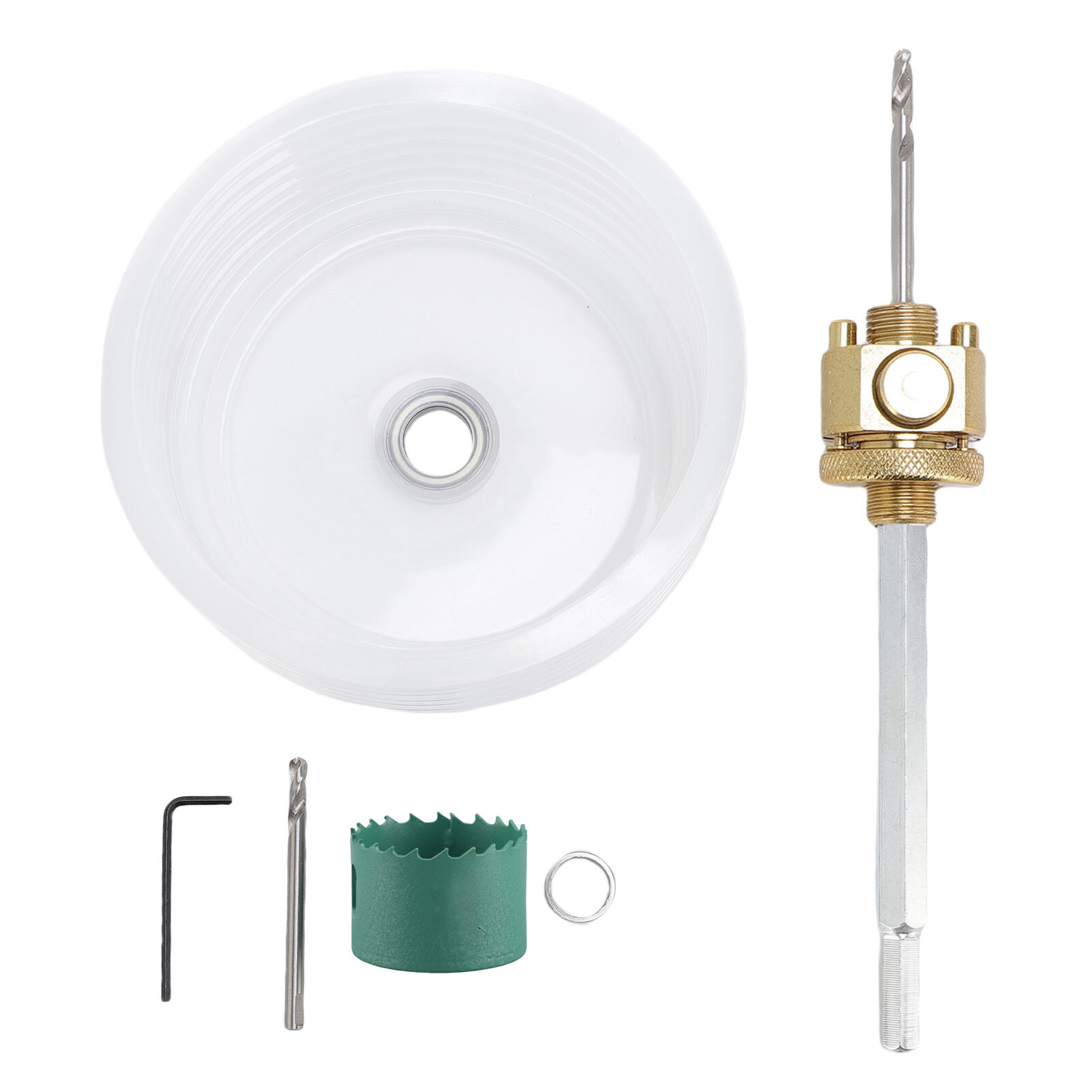 Набор сверл для встраиваемых светильников с пылесборником 125 мм, для сверления отверстий в потолке, гипсокартоне, дереве, фанере и гипсокартоне, диаметр 50 мм / 1,97 дюйма.