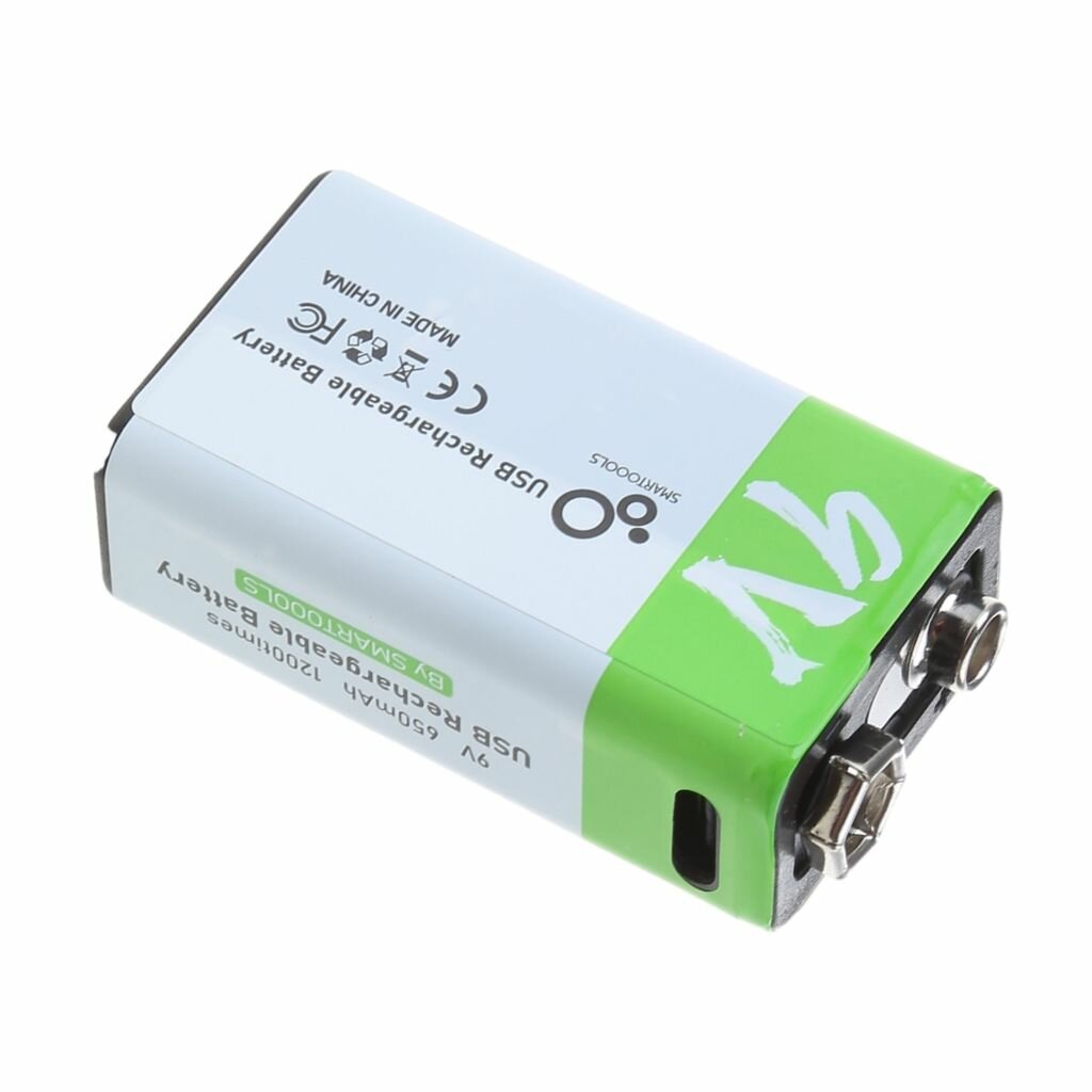 (1 комплект) 9 В квадратная литиевая батарея с возможностью подзарядки через USB, подходит для микрофона, мультиметра, игрушечного инструмента (хранение)