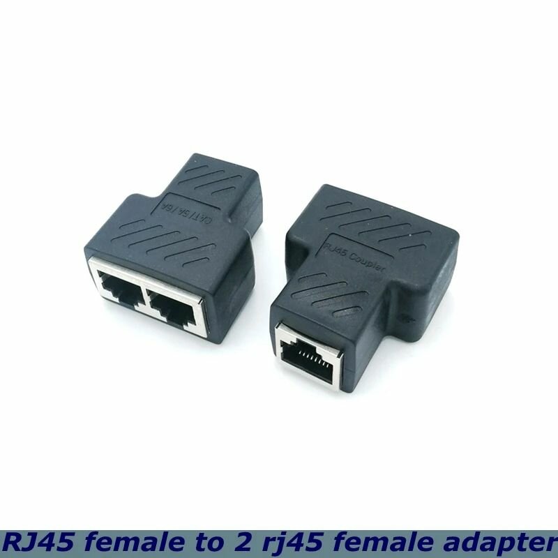 Новый сетевой кабель Ethernet LAN 1-2 направления RJ45, гнездовой разветвитель, адаптер, удлинитель, проводник из бескислородной меди