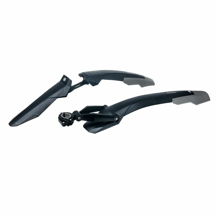 Крылья велосипедные Simpla ADHD Long для 27.5"-29" быстросъемные с амортизаторами черный титан