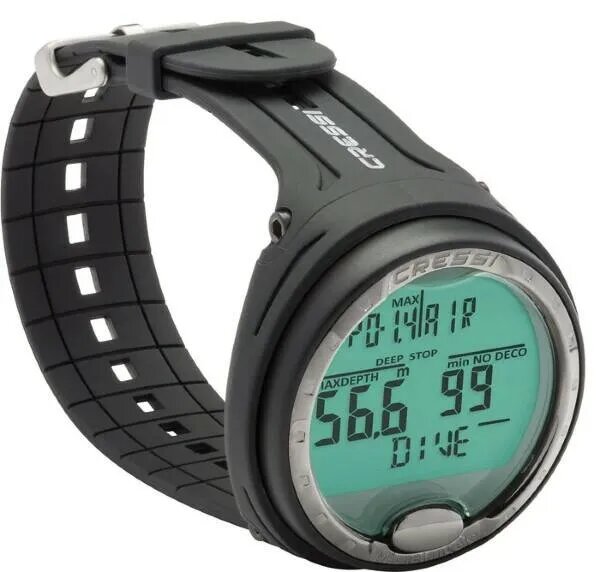 Компютер наручный дайвинг-фридайвинг MICHELANGELO черный/хром Cressi