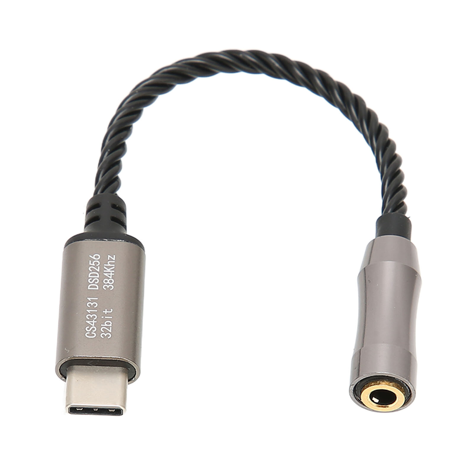 Тип C до 3,5 мм Усилитель для наушников 15 см/5,9 дюйма 120DB Усилитель для наушников для Android PCBlack