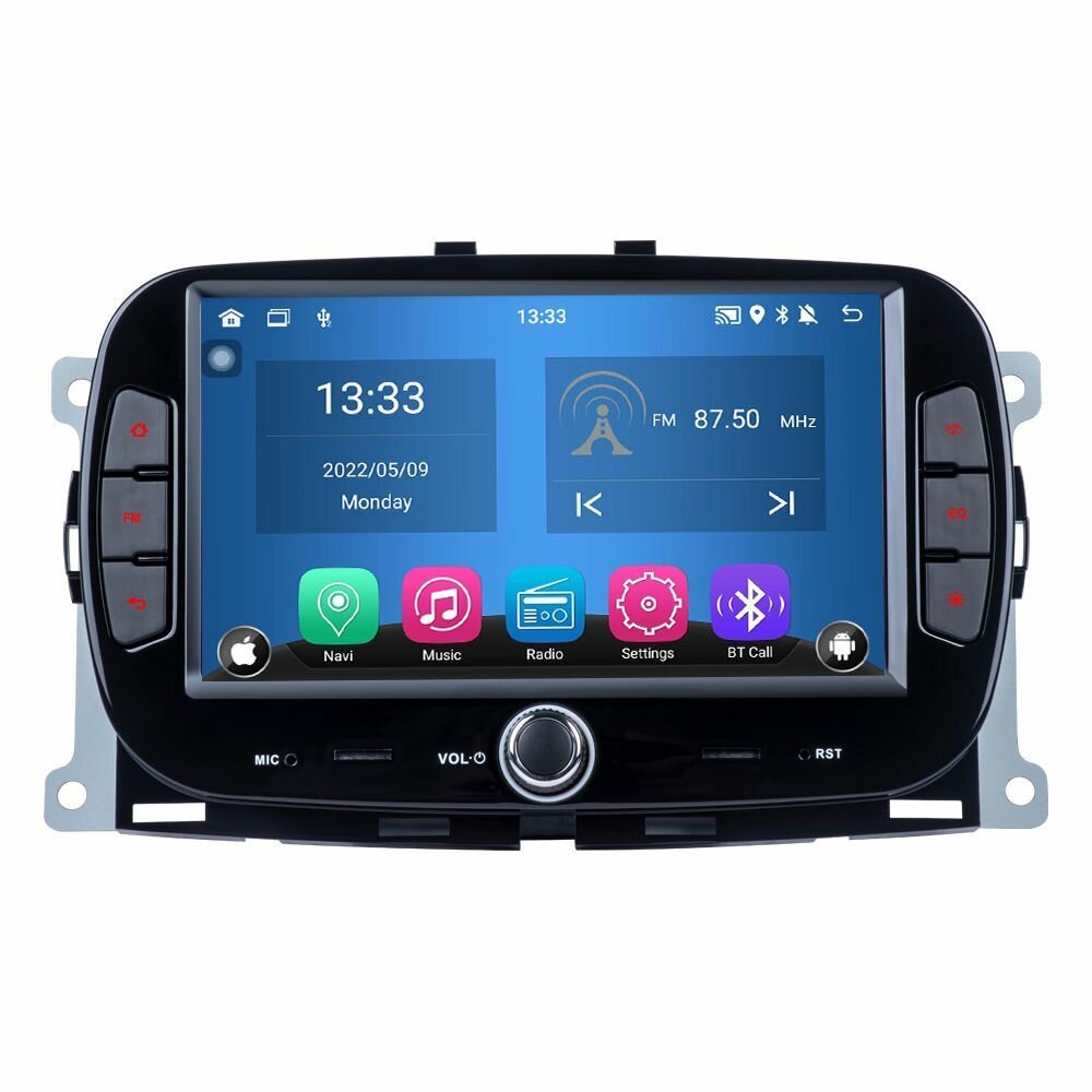 7 дюймов Магнитола для For FIAT 500 2016-2019 1+32G ANDROID Wifi Bluetooth GPS
