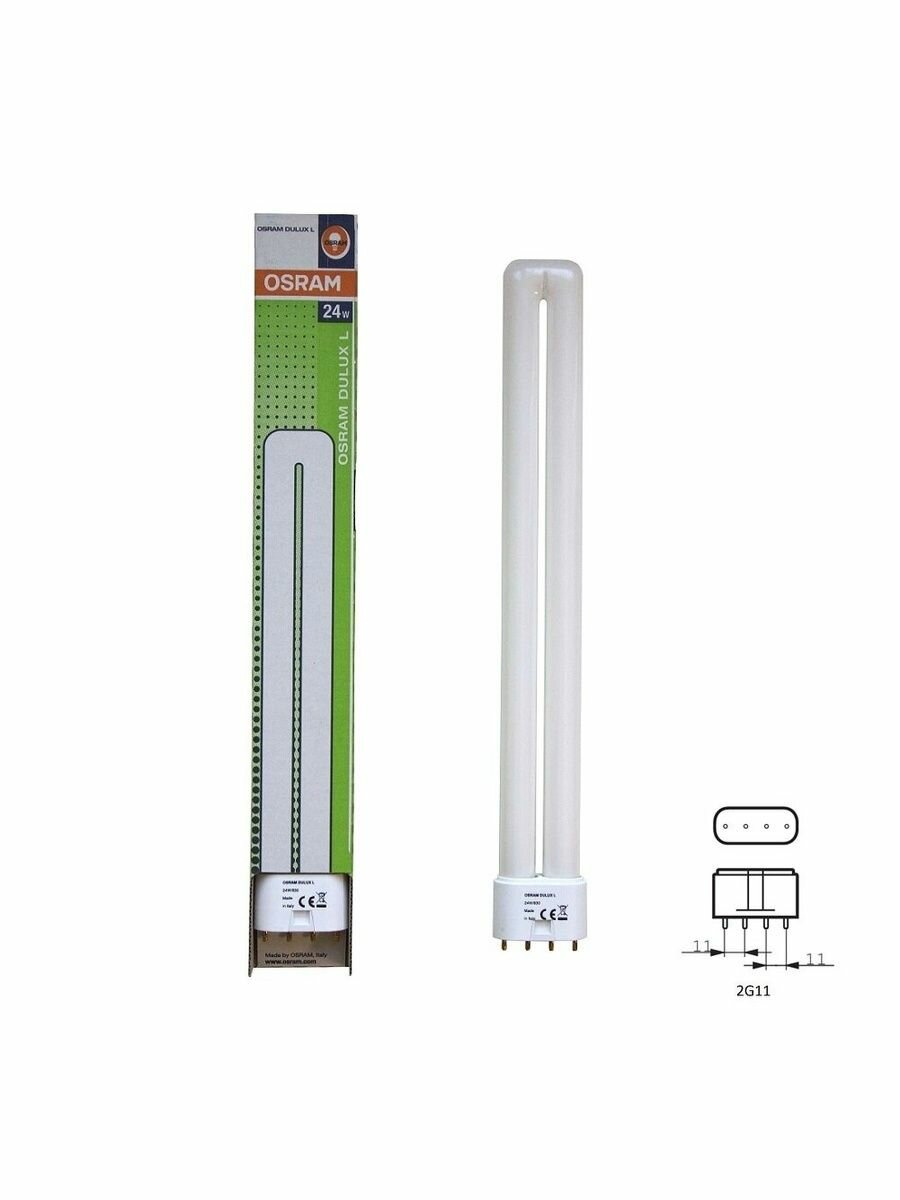 Лампа люминесцентная DULUX L 24W/840 2G11 L317