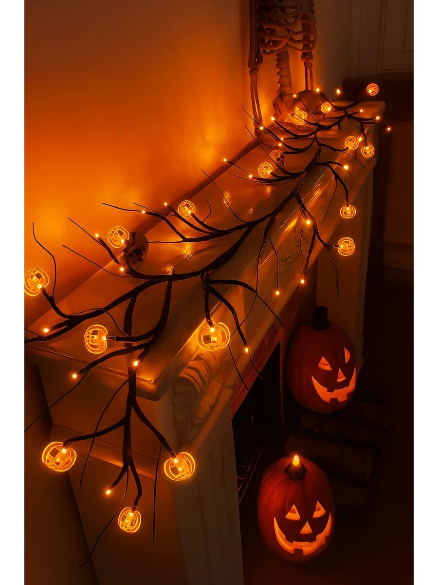 Гирлянда Хэллоуин Лоза 1,8 м