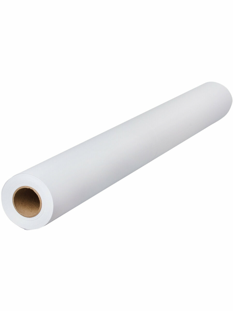Бумага для плоттера офисная/рулонная/для выкройки/рисования/печати 914 мм х 45 м х втулка 50,8 мм, 80 г/м2, белизна Cie 146%, Brauberg, 114182